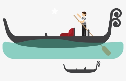 Italian Gondola Clipart , Png Download - Cartoon Italian Boat Ride ...