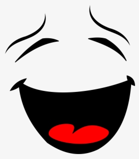 Laughing Face Clipart Black File - Laughing Emoji Clipart Black And ...