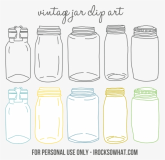 Vintage Jar Clip Art - Glass Bottle , Free Transparent Clipart - ClipartKey