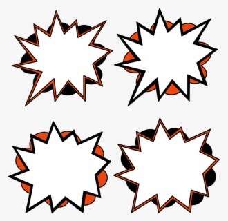 Pop Clipart Speech Bubble - Explosion Comic Book Background Callouts ...