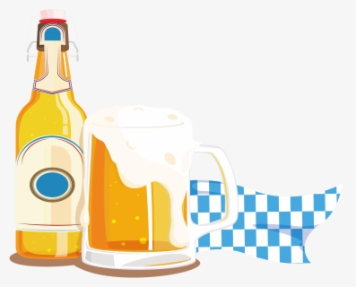 Cartoon Beer Mug Bottle Image, Cartoon Clipart, Beer - Beer Bottle And ...