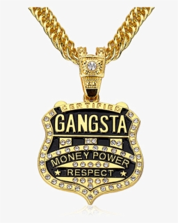 Transparent Gold Chain Gangster Clipart - Thug Life Chain Png , Free ...