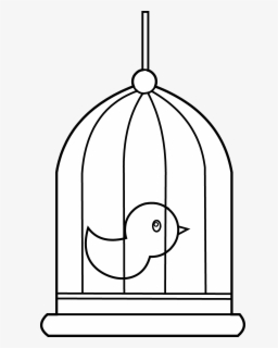 Bird Cage Coloring Page - Coloring Page Of A Birds Cage , Free ...