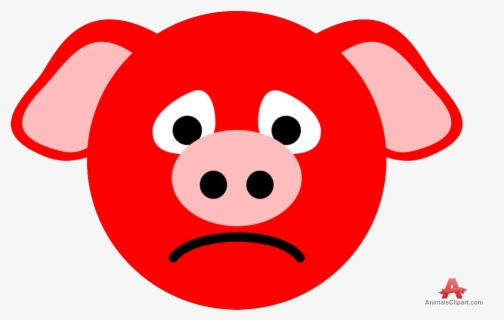 Pig Sad Cliparts Abeoncliparts Vectors Transparent - Pig Clipart Face ...