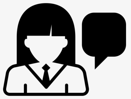 Girl Talking Comments - Girl Thinking Icon Png , Free Transparent ...