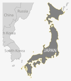 Japan Map - Japan Map Grey , Free Transparent Clipart - ClipartKey