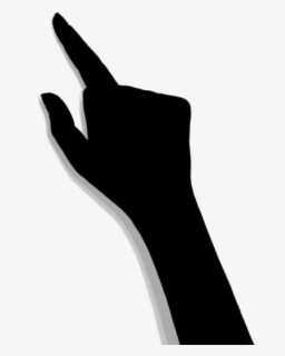 Black Right Hand Finger Pointing Clipart Png - Sign Language , Free ...
