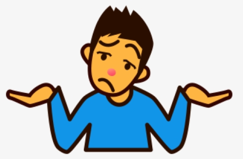 Transparent Person Shrugging Clipart - Woman Shrugging Emoji Png , Free ...