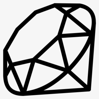 Transparent Ruby Gem Png - Black And White Ruby , Free Transparent ...