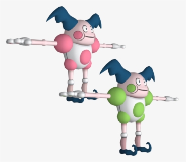 Mime 3d Model - Mr Mime Jr Pokemon Go , Free Transparent Clipart ...
