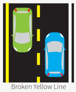 Single Broken Yellow Line - Dashed Yellow Lines On Road , Free ...