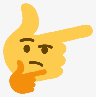 Download Hd Hand Emoji Clipart Please - Thinking Emoji Hand Png , Free ...