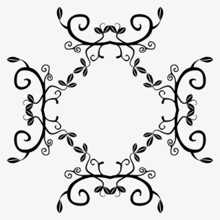 Purple Flourish Clip Art - Circle , Free Transparent Clipart - ClipartKey