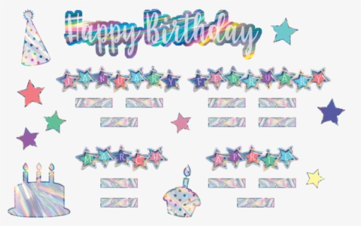 Iridescent Happy Birthday Mini Bulletin Board - Llama Happy Birthday ...