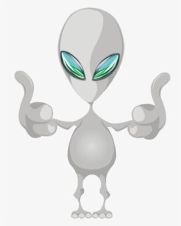 Alien Animated Funny Clipart Transparent Png - Alien Giving Thumbs Up ...