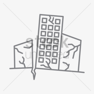 Earthquake Vector Image - Earthquake Damaged Building Drawing , Free ...