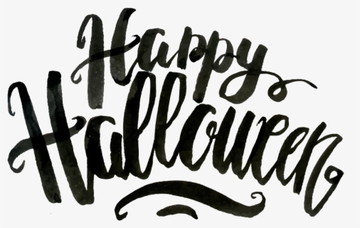 Free Happy Halloween Black And White Clip Art with No Background ...