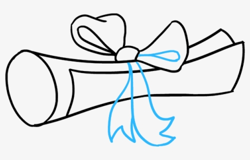 How To Draw Scroll - Diploma Scroll Drawing , Free Transparent Clipart ...
