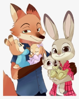 #zootopia#cartoon #disney #rabbit #fox#cute#baby#sticker - Judy And ...