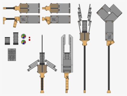 Drawn Weapon Staff Weapon - Weapon , Free Transparent Clipart - ClipartKey