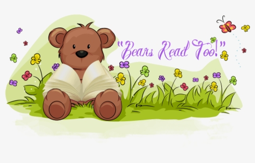Transparent Reading Book Clipart - Teddy Bear With Book Clipart , Free ...