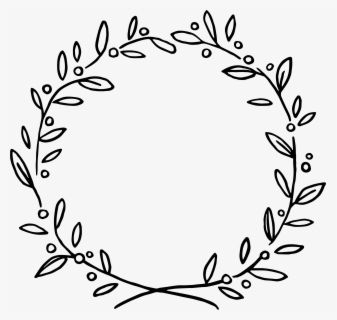 #reef #floral #borders - Drawing Of A Floral Wreath , Free Transparent ...