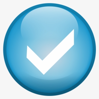 Ok Icon Png Transparent Blue , Free Transparent Clipart - ClipartKey