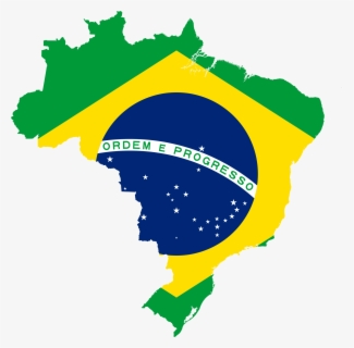 Brazil Map Cliparts - Brazil Flag Country Shape , Free Transparent ...