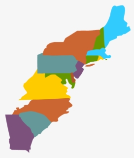 Transparent French And Indian War Clipart - Map Of Thirteen Colonies ...
