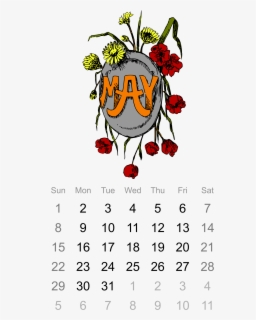 Free May Calendar Clip Art with No Background - ClipartKey