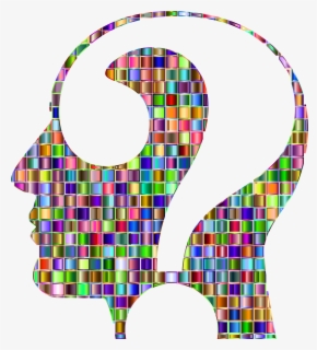 Head Clipart Question - Transparent Rainbow Question Mark , Free ...