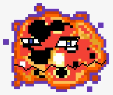 8 Bit Asteroid Png - Sprite Animation Explosion Png , Free Transparent ...