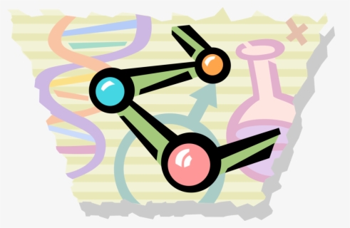 Vector Illustration Of Science Molecule With Laboratory - Circle , Free ...