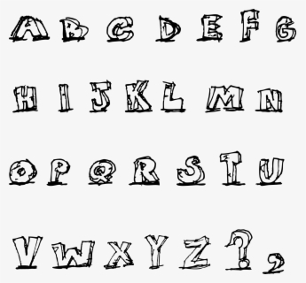Free Alphabet Black And White Clip Art with No Background - ClipartKey