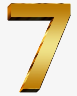 Pay Gold Seven Number Digit 3d Png Image - Numeric Png File , Free ...