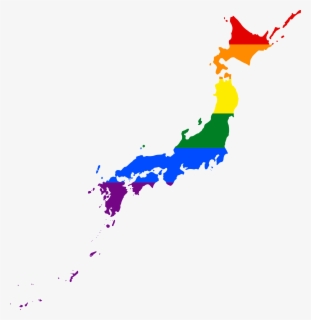 Japan Country Png Transparent Download - Rainbow Map Of Japan , Free ...