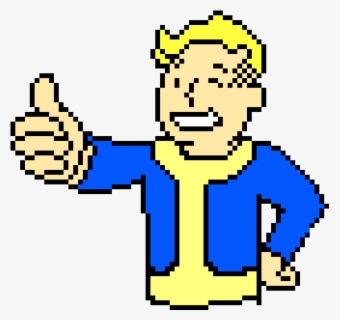 Fallout Vault Boy Pixel Art , Free Transparent Clipart - ClipartKey