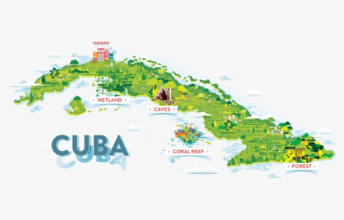 Map Of Cuba - Cuba Map Kids , Free Transparent Clipart - ClipartKey