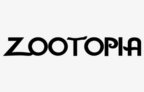 Zootopia Font Download - Zootopia Logo Black And White , Free ...