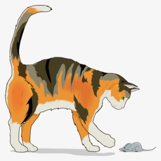 Transparent Cats Clipart Png - Cat Chasing Mouse Clipart , Free ...