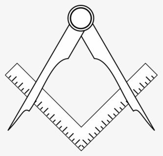 Masonic Square And Compass Artwork , Free Transparent Clipart - ClipartKey