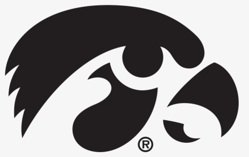 Black And White Iowa Hawkeyes Logo , Free Transparent Clipart - ClipartKey