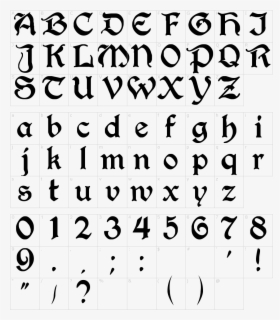 Clip Art Font Goth - Gothic Font , Free Transparent Clipart - ClipartKey