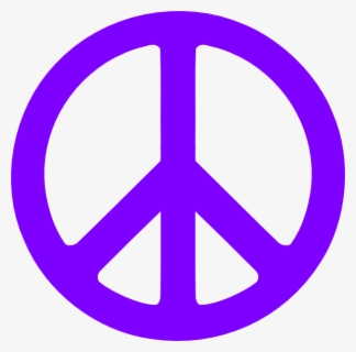 Purple Peace Sign Clip Art - Peace Sign Purple , Free Transparent ...
