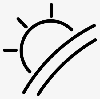 Rainbow Weather Symbol With The Sun - Digital Transformation Vector ...