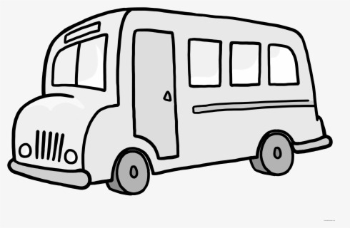 Free Bus Black And White Clip Art with No Background - ClipartKey