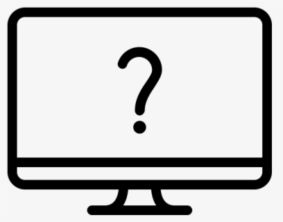 Computer With A Question Mark , Free Transparent Clipart - ClipartKey
