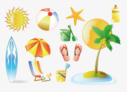 Summer Sun Clip Art - Summer Free Vectors Png , Free Transparent ...