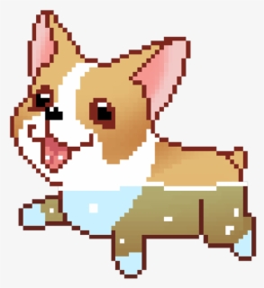 Pembroke Welsh Corgi Animation - Cute 8 Bit Gif , Free Transparent ...