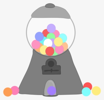 Gumball Machine Clipart - Bubble Gum Machine Clipart Png , Free ...